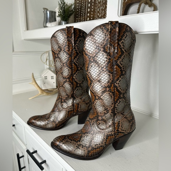 Idyllwind | Shoes | Idyllwind Snake Print Leather Western Boots Womens ...
